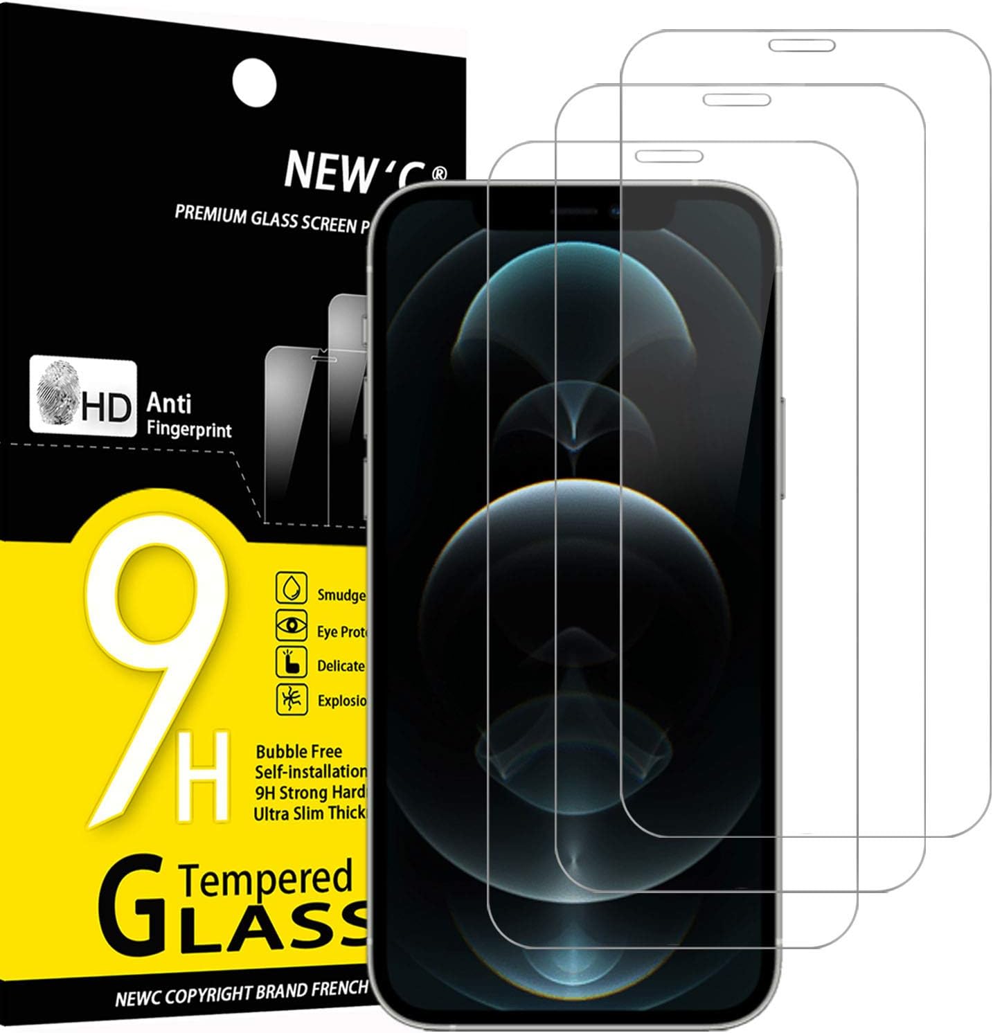 Amazon.com: Shacoryze for iPhone 12 Pro Max Back Glass Protector [2 ...