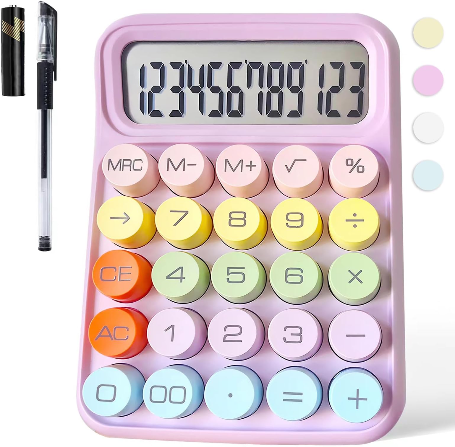 Amazon.com : Mr. Pen- Mechanical Switch Calculator, 12 Digits, Large ...