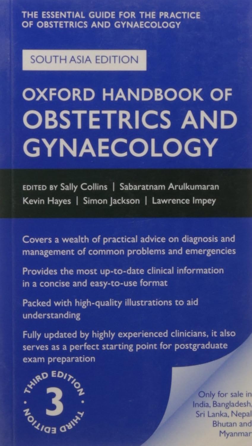 Oxford Handbook Of Obs .& Gyneacology 3/E: Sally Collins, Sabaratnam ...