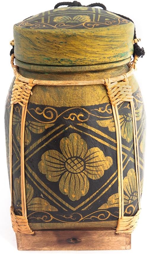 Amazon.com: Siam Sawadee Traditional Floral Inspired Hand-Painted Food ...