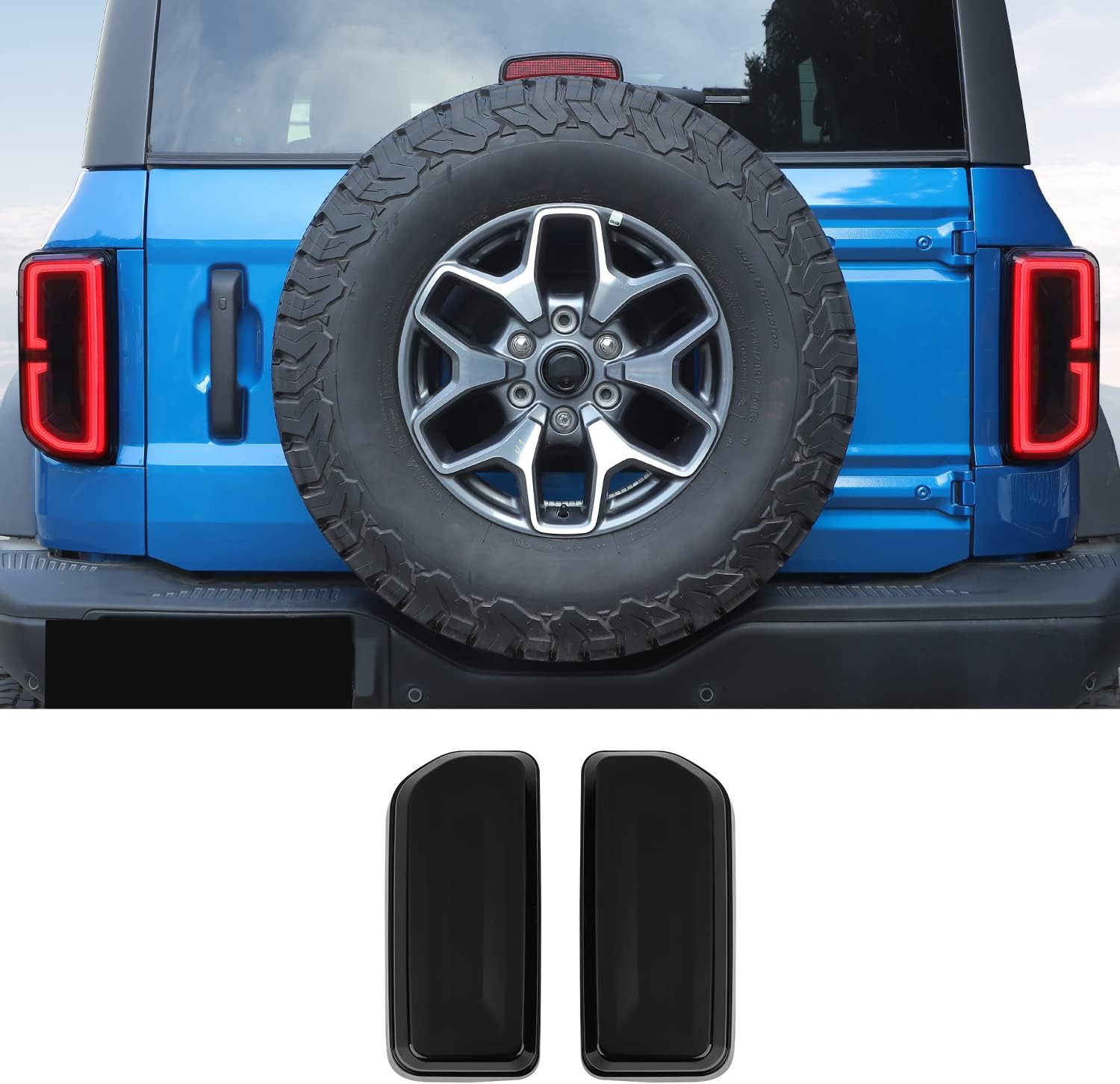 Amazon.com: JeCar Smoked Tail Light Covers Brake Light Guards Exterior ...