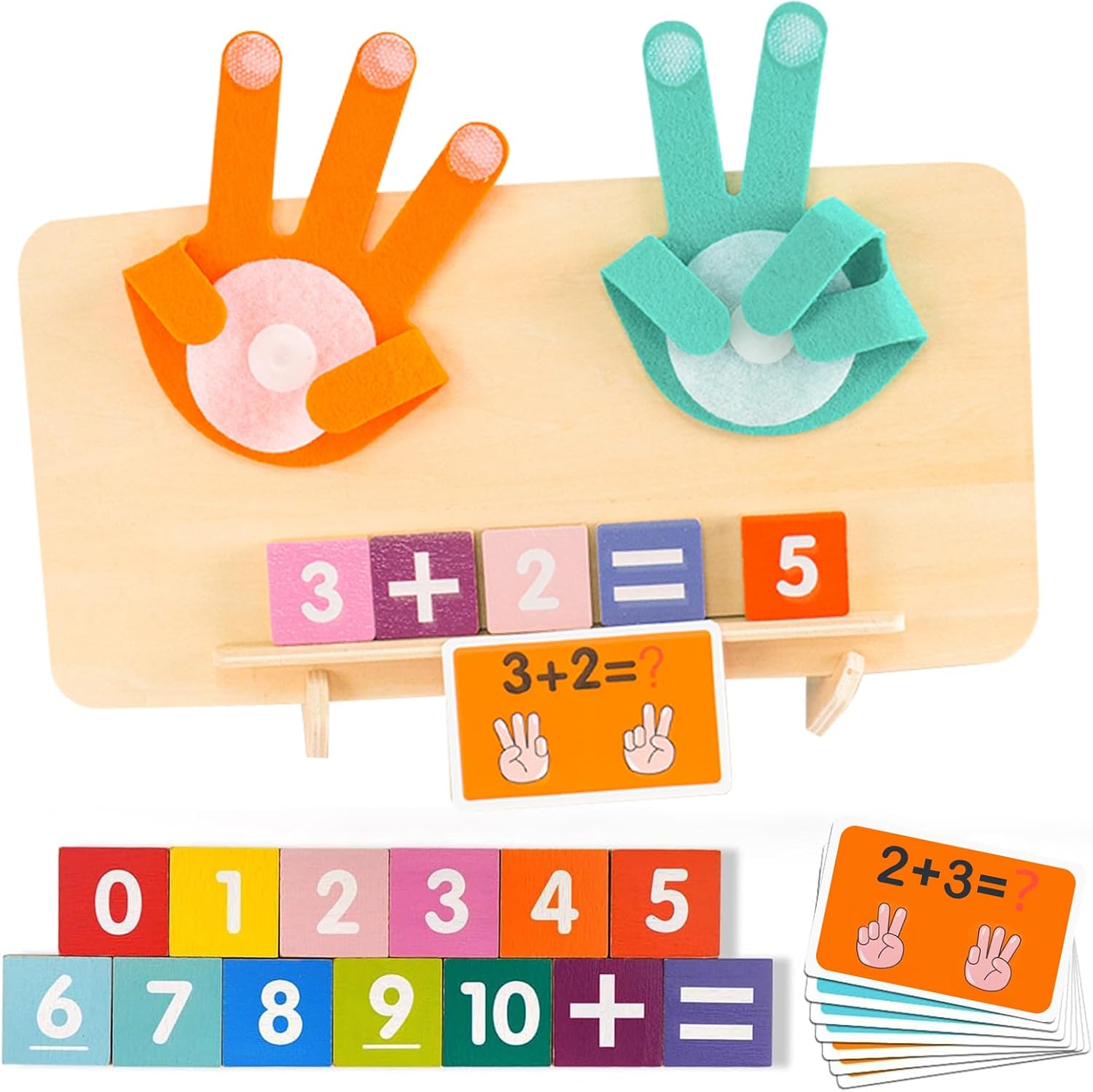 daboot Number Learning Toys for Toddlers 3-5: Number Blocks Math Games ...