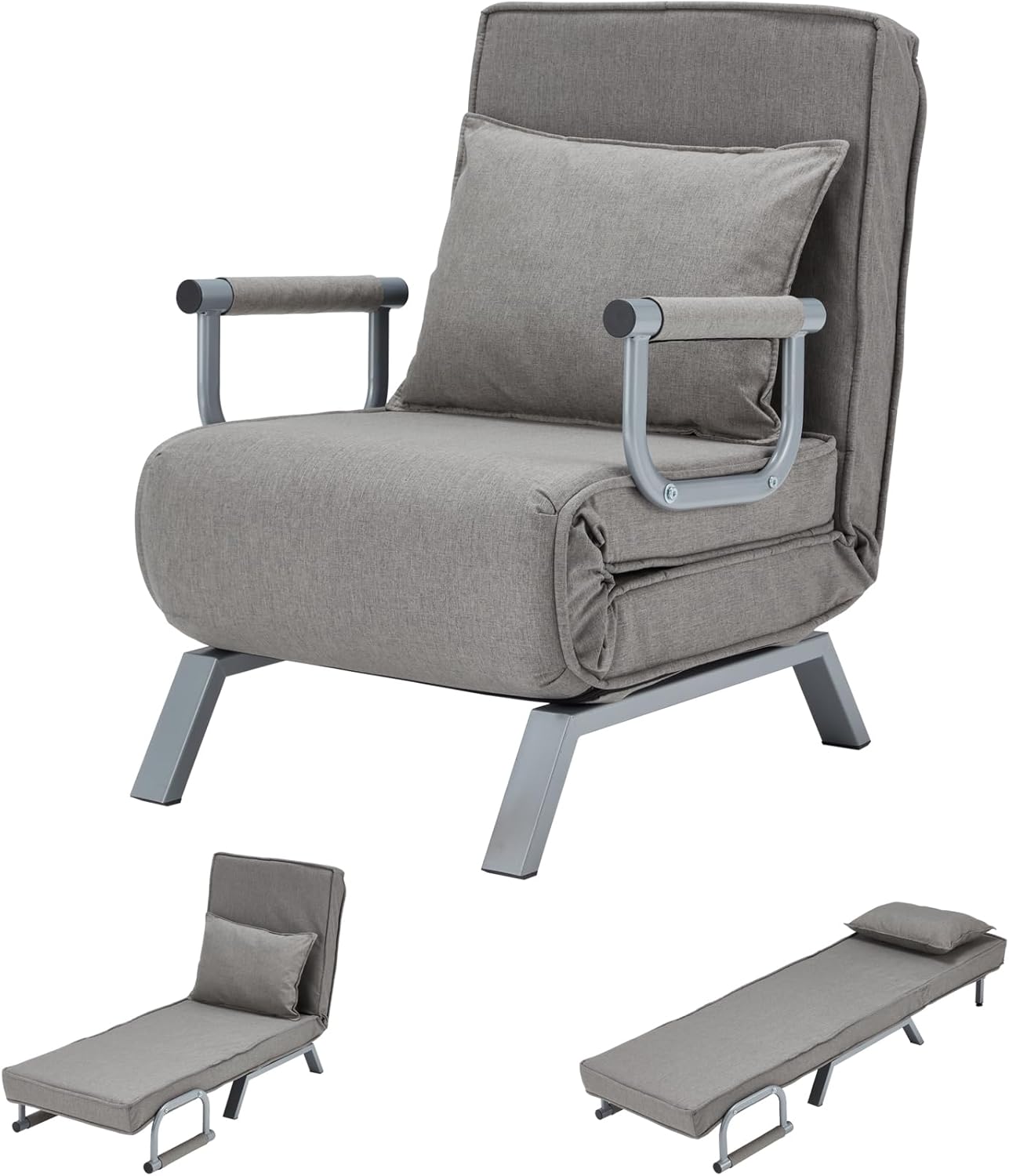 Amazon.com: Haddockway Single Person Sofa Bed Sleeper Chair Convertible ...