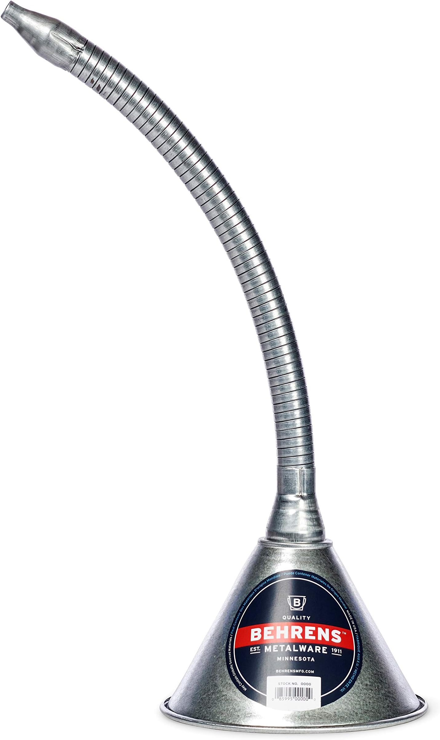 Amazon.com: Behrens GF21 Galvanized Steel 14" Flex Spout Funnel with ...