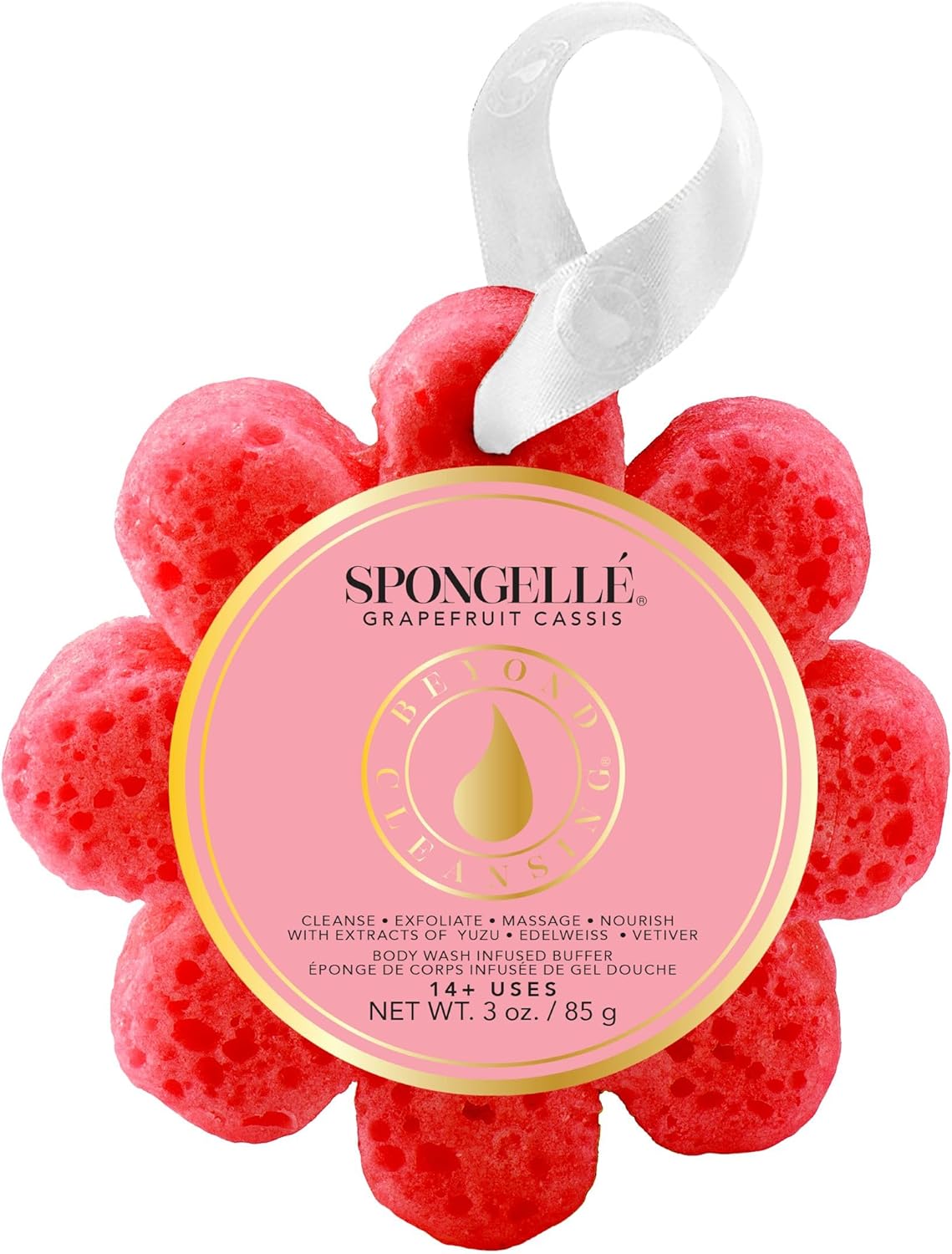 Amazon.com : Spongelle Grapefruit Cassis Wild Flower Loofah Body Scrubber | Bath & Shower Loofah ...