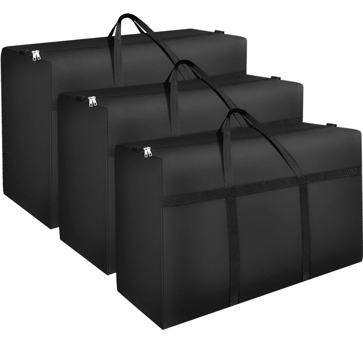 GZBtech 180L Extra Large Storage Bags 3 Pack, 1680D Oxford Fabric Heavy ...