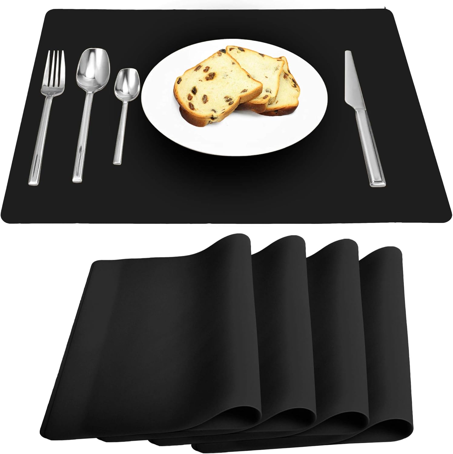 Gosmol Silicone Placemats for Dining Table, Heat Resistant Table ...