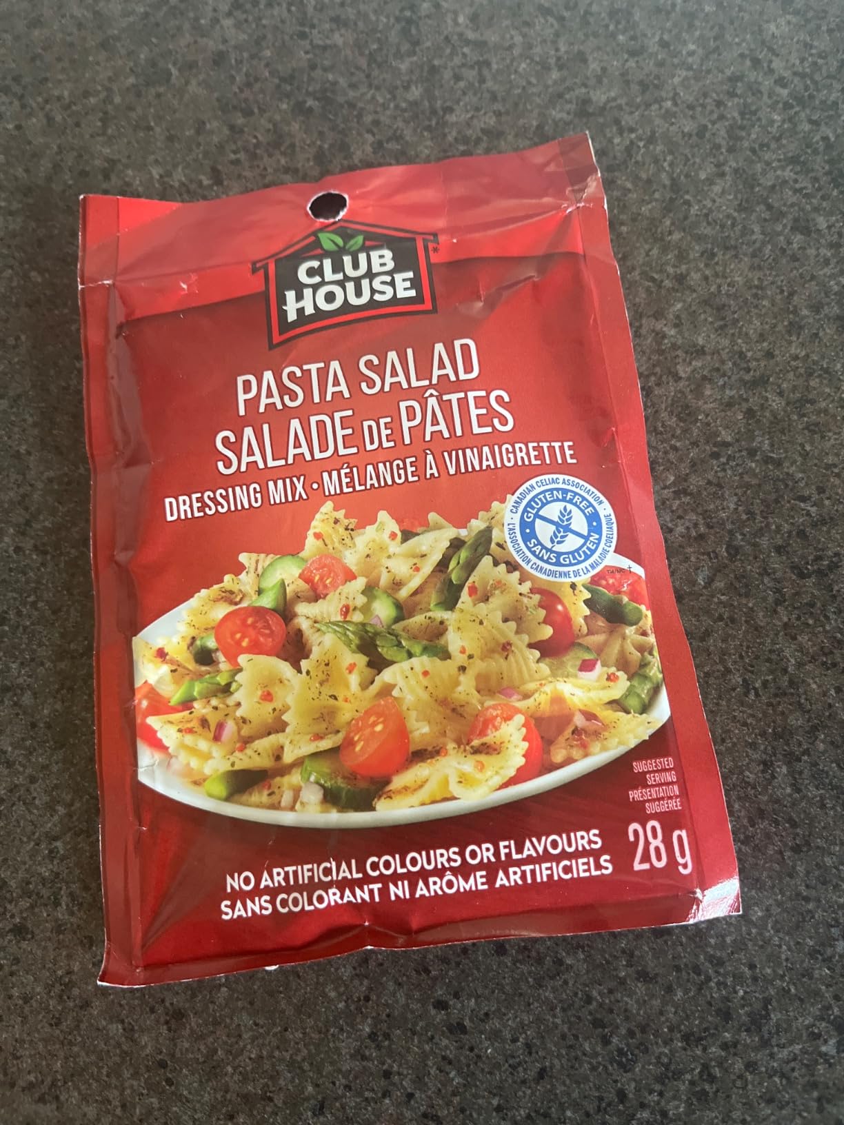 Club House (CLUC0) Dry Sauce/Seasoning/Marinade Mix, Pasta Salad, 28g ...