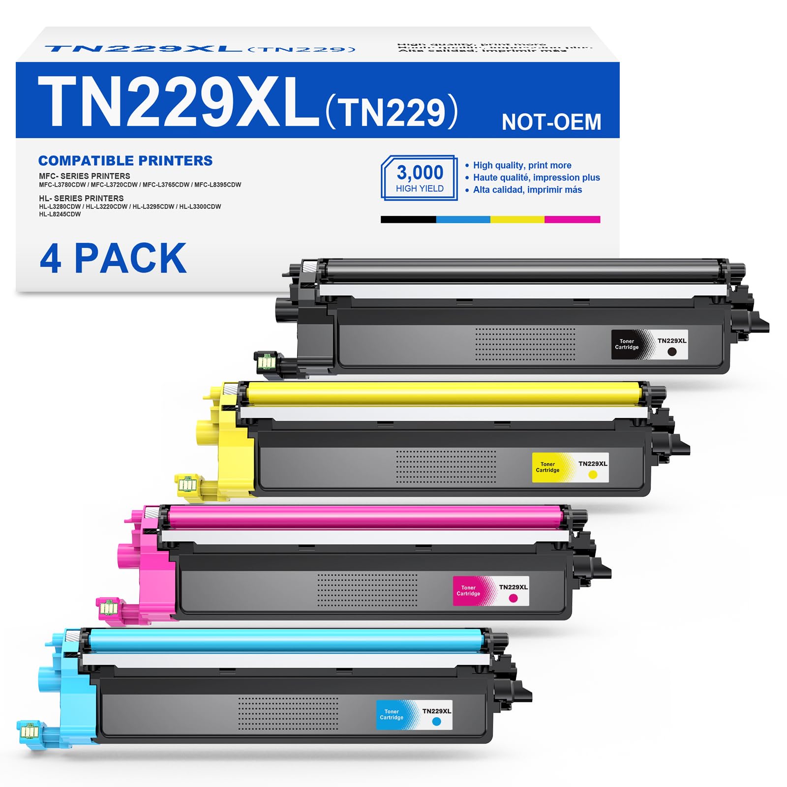 [with Chip] TN229XL Toner Cartridge Replacement for Brother TN229XL ...