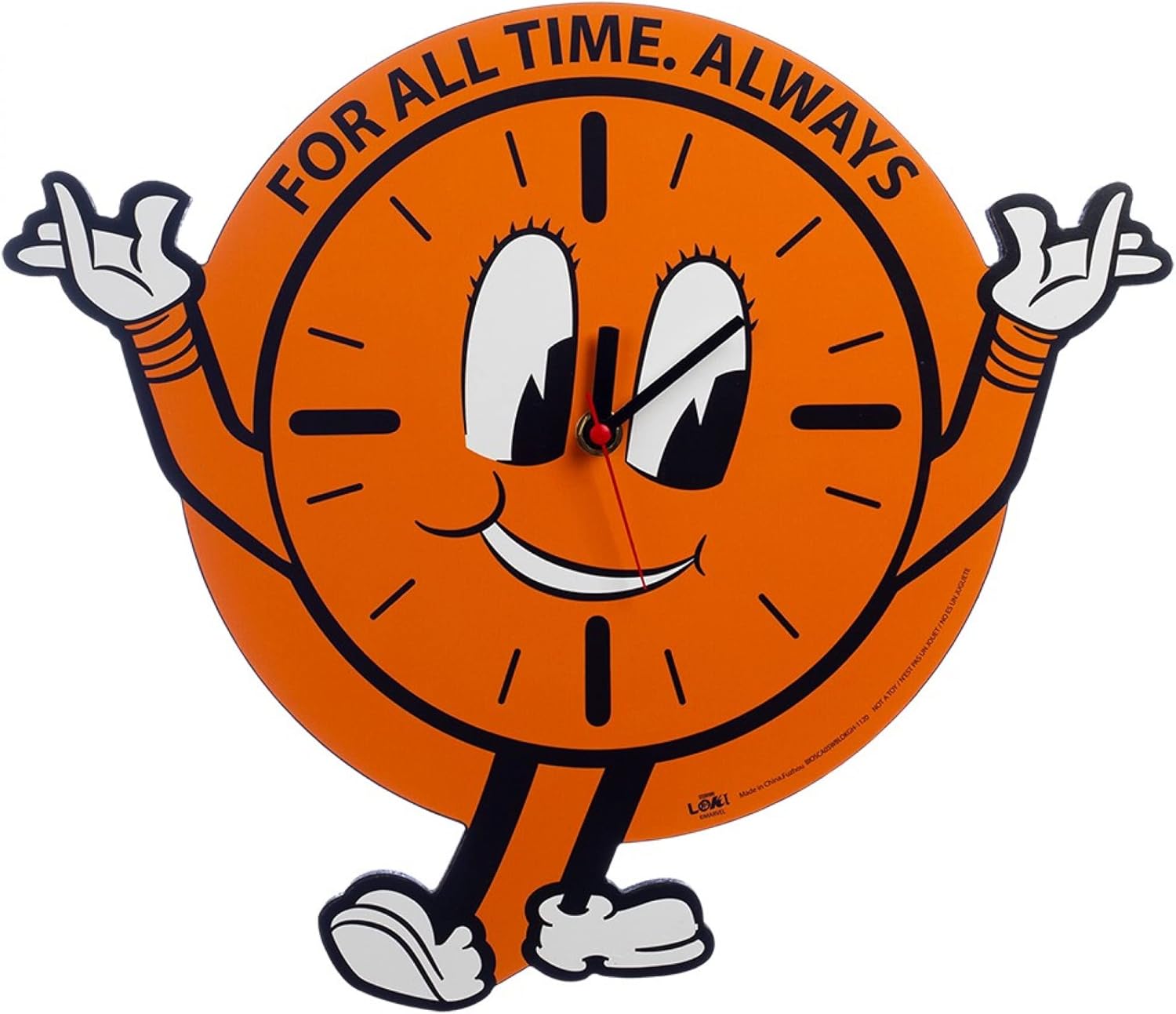 Amazon.com: Bioworld Marvel Loki Miss Minutes Shaped MDF Clock : Home ...