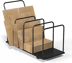 Amazon.com: Metal Carton Stand, Rolling Cardboard Box Stand, 500Lb ...