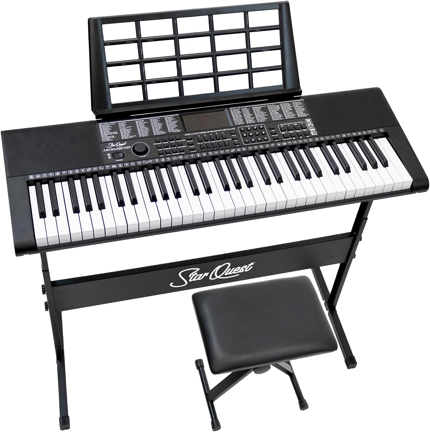 Amazon.com: StarQuest SQ-KB61KEP 61-Key Portable Electronic Keyboard ...