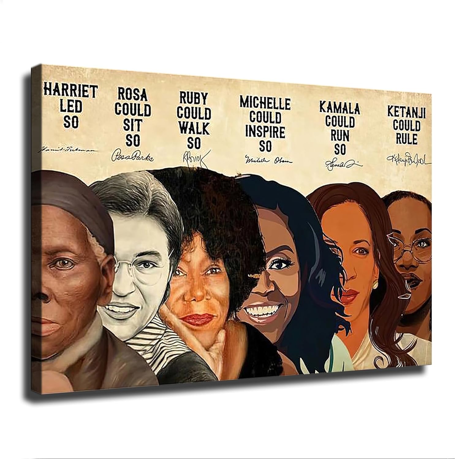 Amazon.com: Historical Famous Black Women Canvas Poster Modern ...
