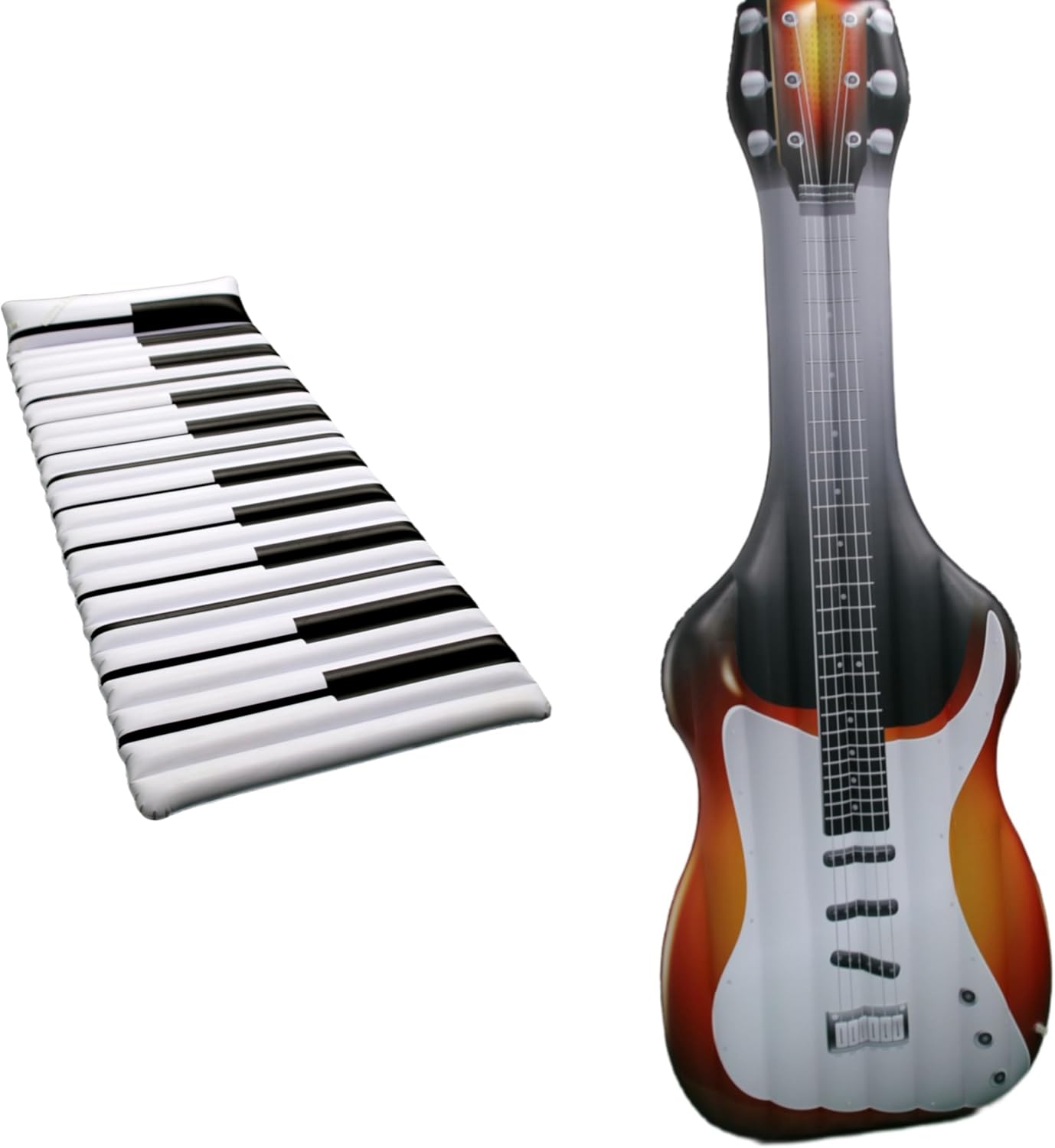 Amazon.com: Pool Float Mat Raft 2 Music Designed Guitar and Piano ...