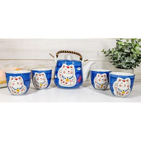 Amazon.com | Happy Sales Pink Cherry Blossom Porcelain Tea Set: Tea Sets
