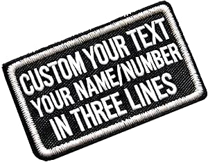 Amazon.com: Customized Name Patch, Personalized Removable Tactical Patches Hook and Loop ...