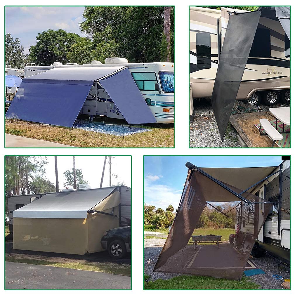 Snapklik.com : Leaveshade RV Awning Side Sun Shade Screen