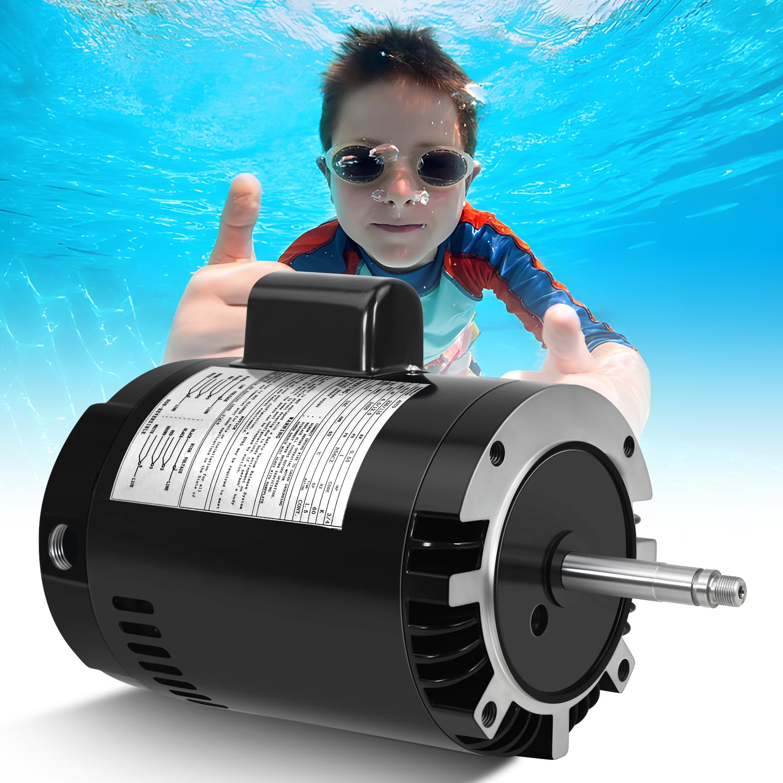 B625 Booster Pump Motor 3/4 HP - fit for Polaris PB4-60 (PB460 PB-460 ...