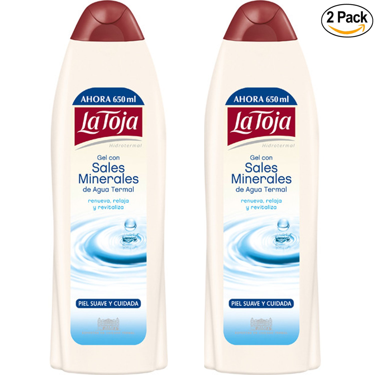 Amazon.com : La Toja Shower Gel with Mineral Salts 550ml (PACK OF 2 ...