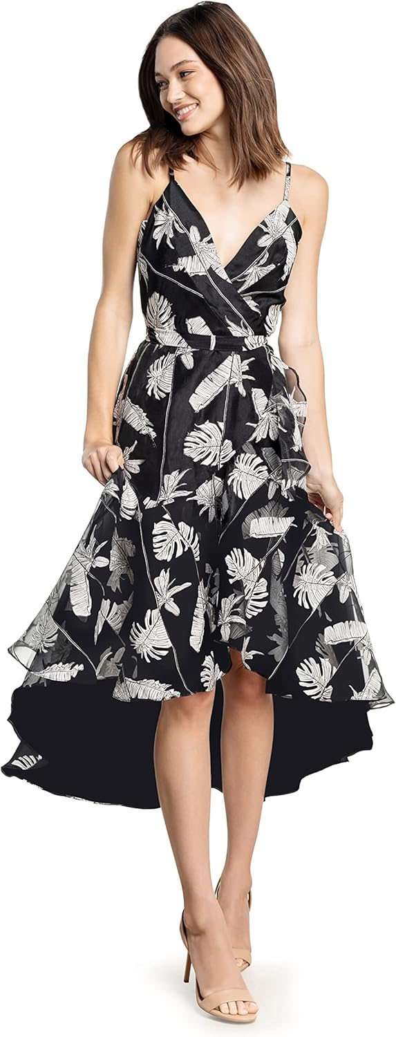 Amazon.com: Dress the Population Women's Delphine Woven, Midi, Fit and ...