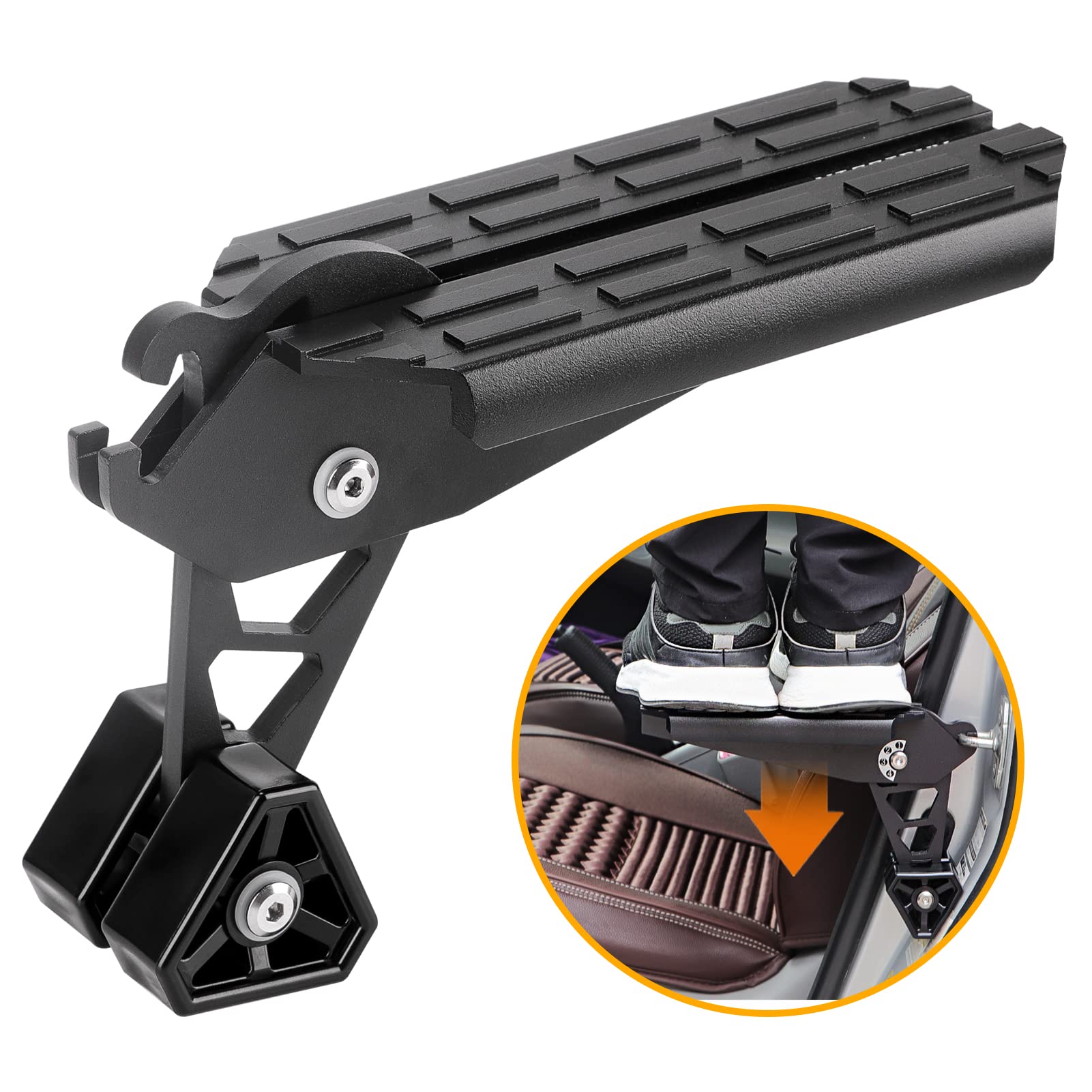 Buy NIZZIPUM Universal Car Latch Door Step, Foldable Stand Pedal, 4 ...