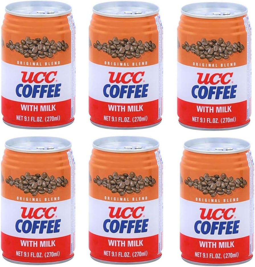 Amazon.com: UCC Canned Coffee Blend with Milk Drink 6 Pack (Original ...