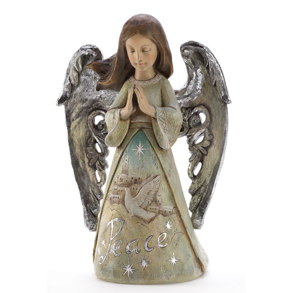 Gifts & Decor Peace Angel Inspirational Statue Figurine : Amazon.in ...