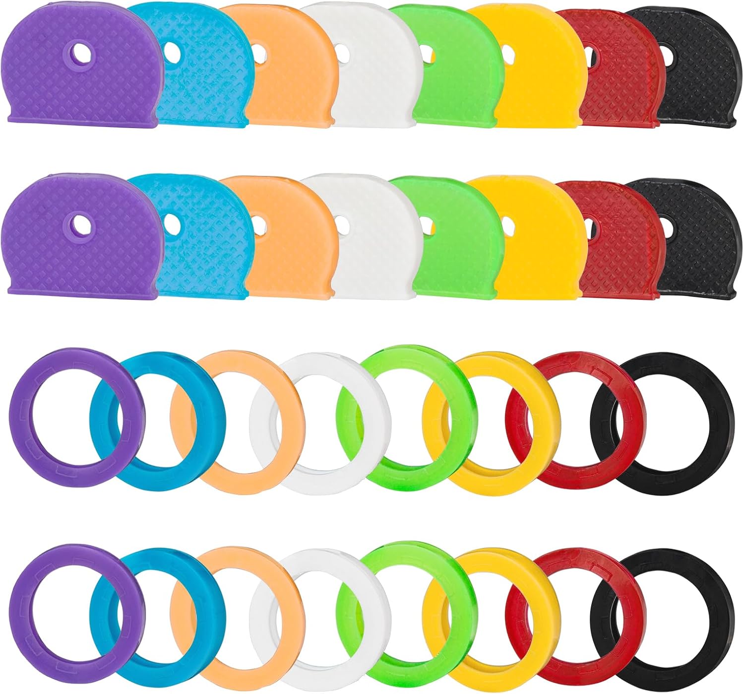 Amazon.com : GoorDik 32 Pack Key Color Caps Covers Tags, Soft Rubber ...