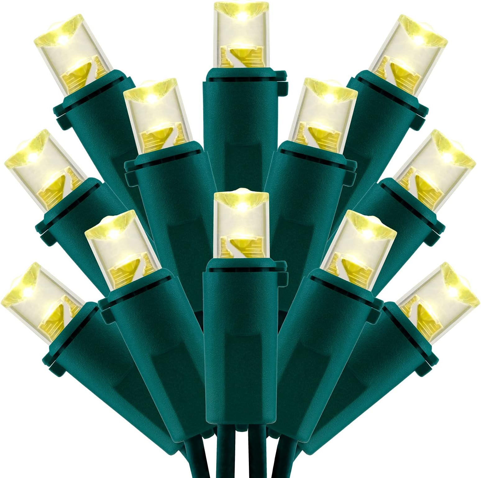 Amazon.com: SWEET SHINE 300 Count Warm White Christmas Lights, 100 Feet ...