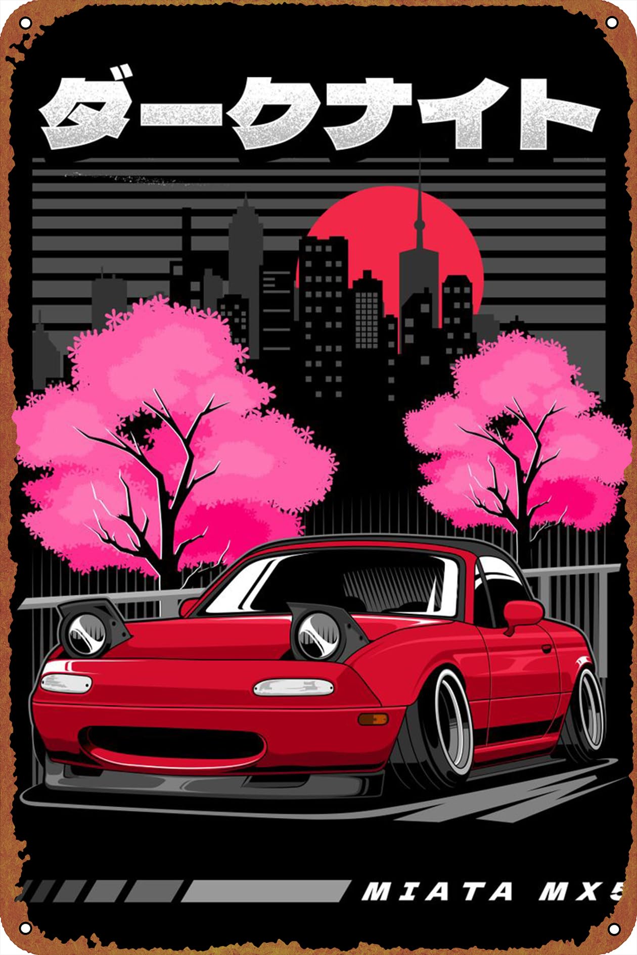Snapklik.com : Miata Japanese Car Poster Tin Metal Sign Vintage Wall ...