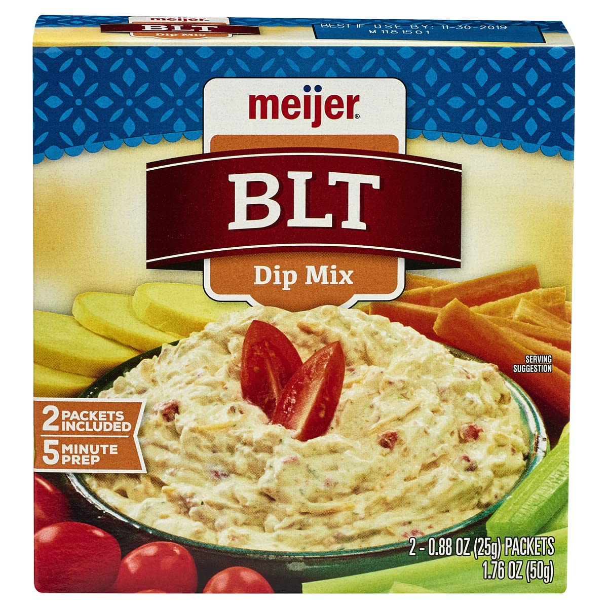 Amazon.com: Meijer BLT Dip Mix 2 Packets Included 5 Minute Prep ...