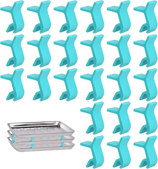 Amazon.com: 24pcs Baking Sheet Stackers, Reusable Baking Tray Stackers ...