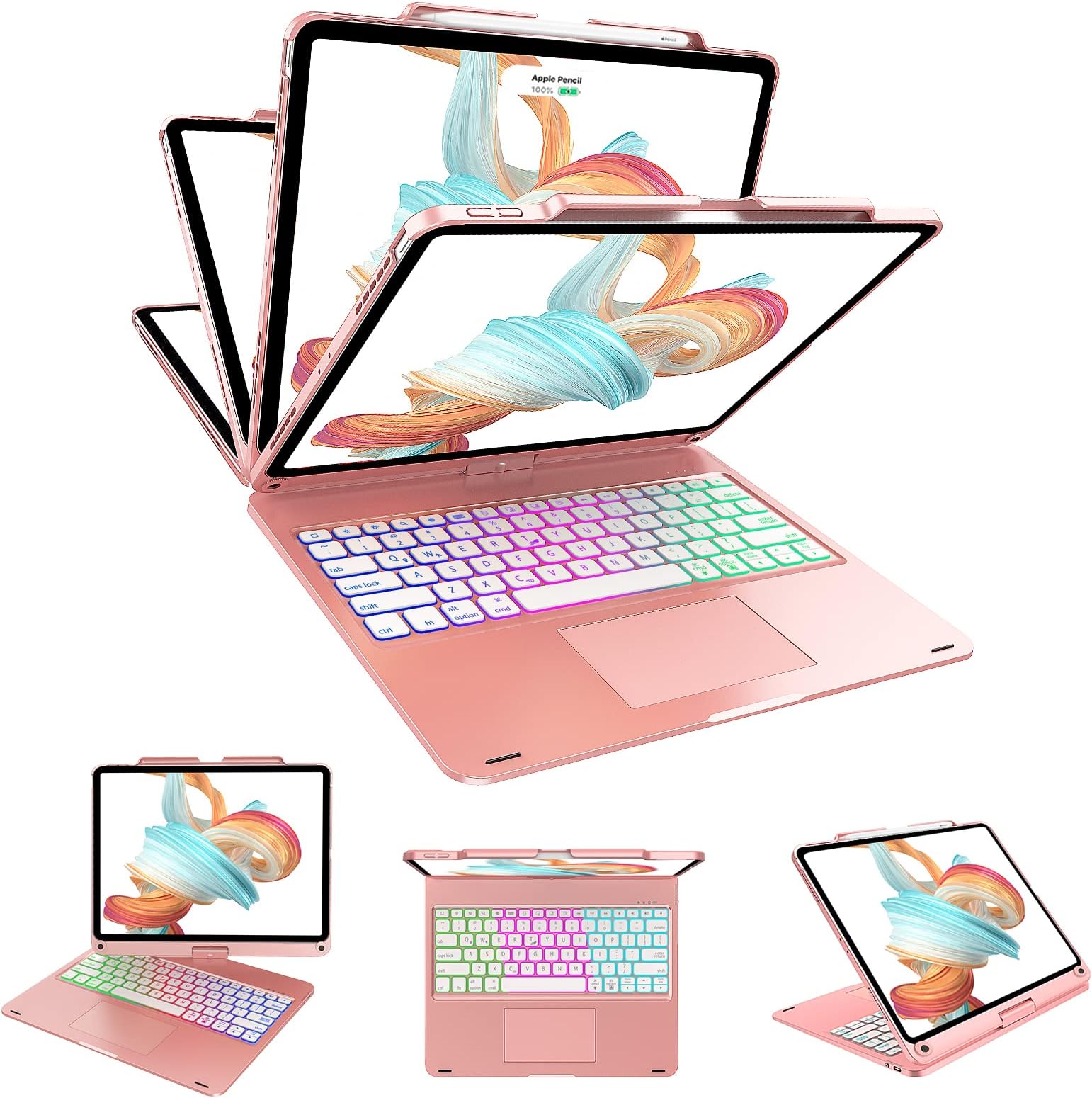 Amazon.com: Keyboard Case for iPad Air 13 inch (M2) 2024, Touch iPad 12 ...