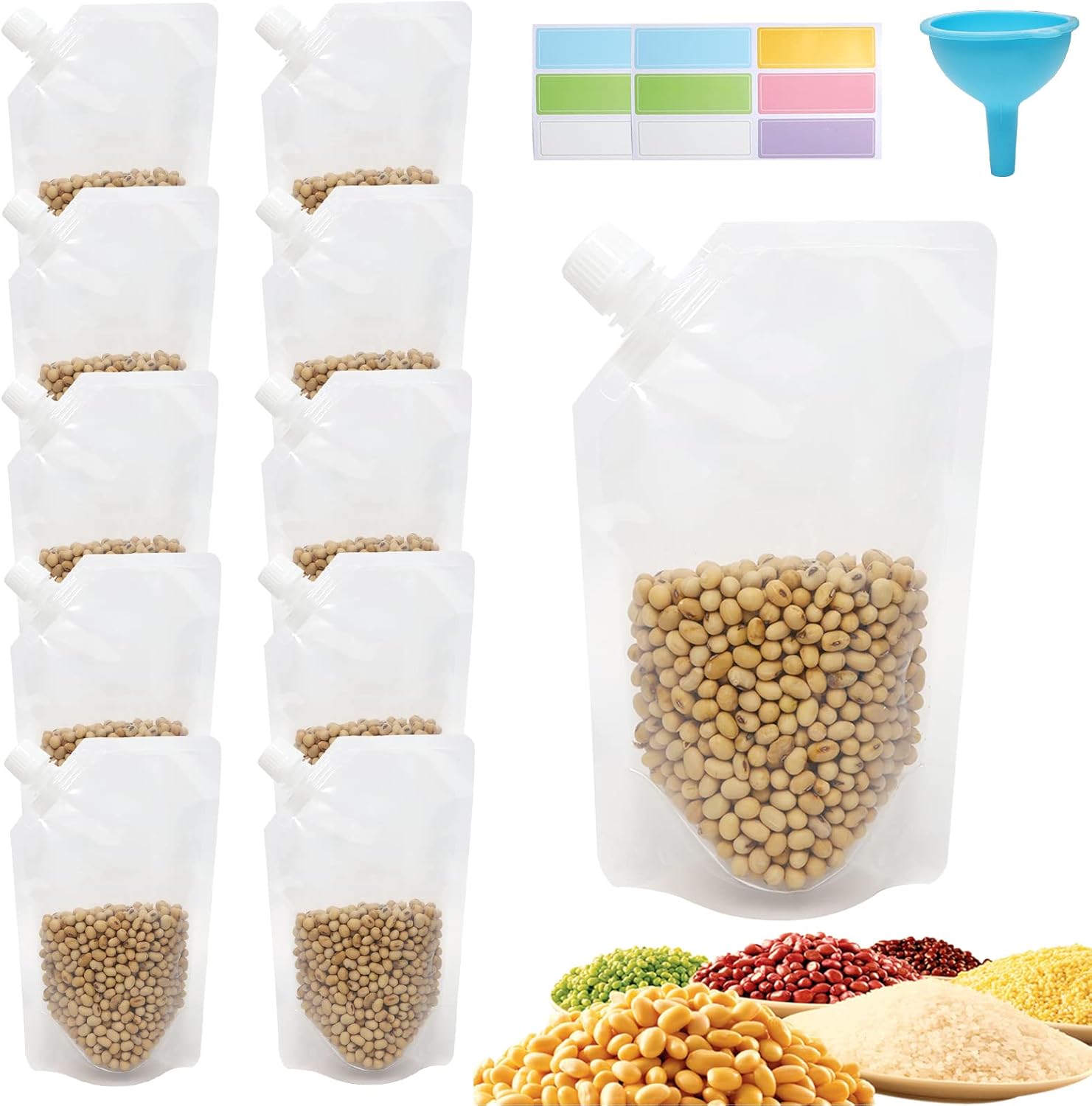 Amazon.com: GFPGYQ Grain Moisture Proof Sealed Packaging Bag, (10PCS, 0 ...