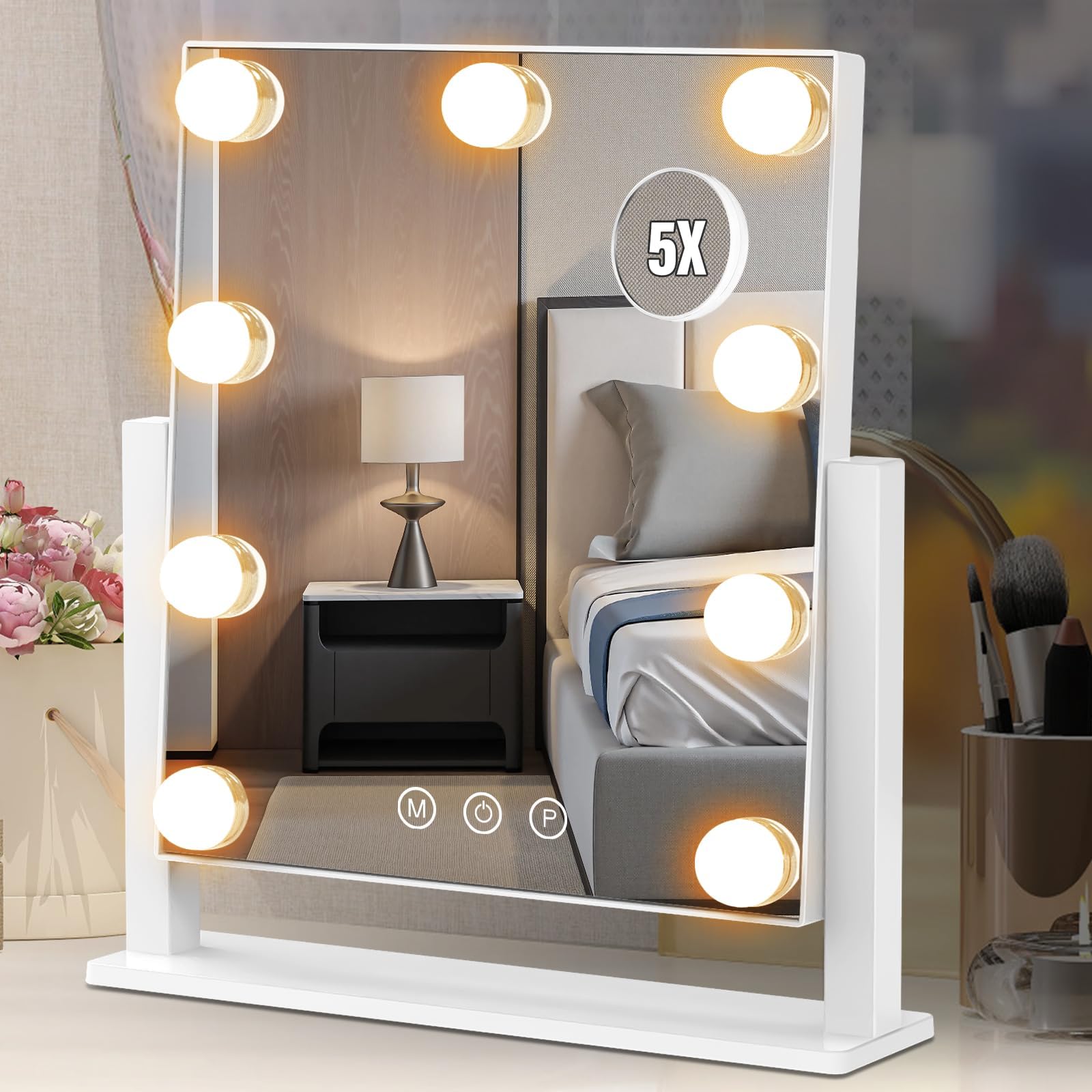 Amazon.com: Vanity Mirror with Lights Makeup Mirror with Lights 9 ...