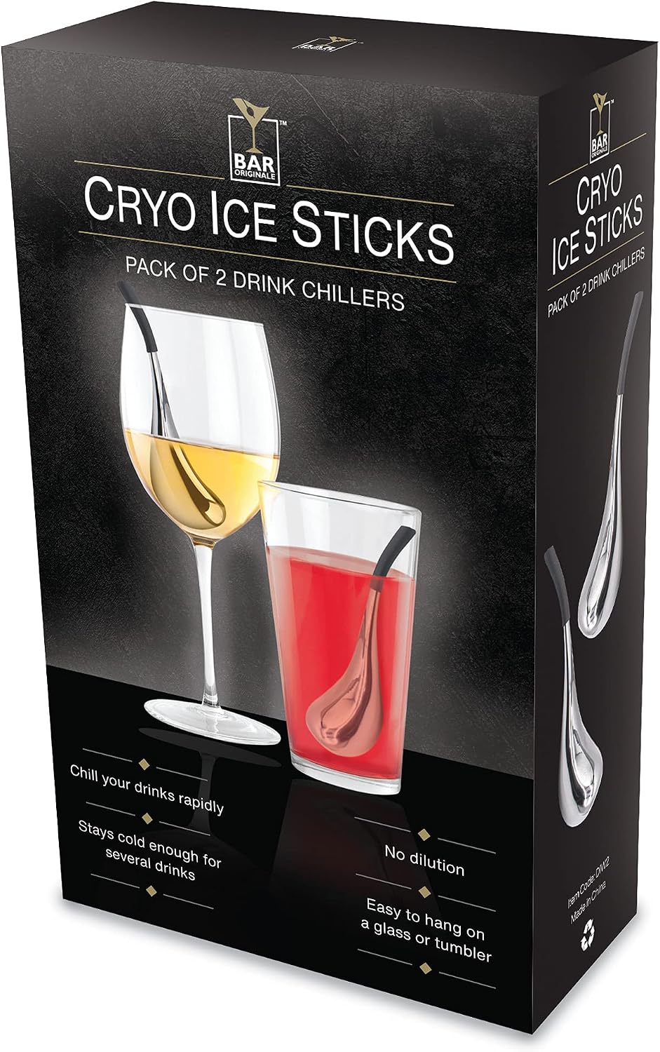 Bar Originale Cryo Ice Stick Drink Chillers 2 Pack : Amazon.co.uk: Home ...