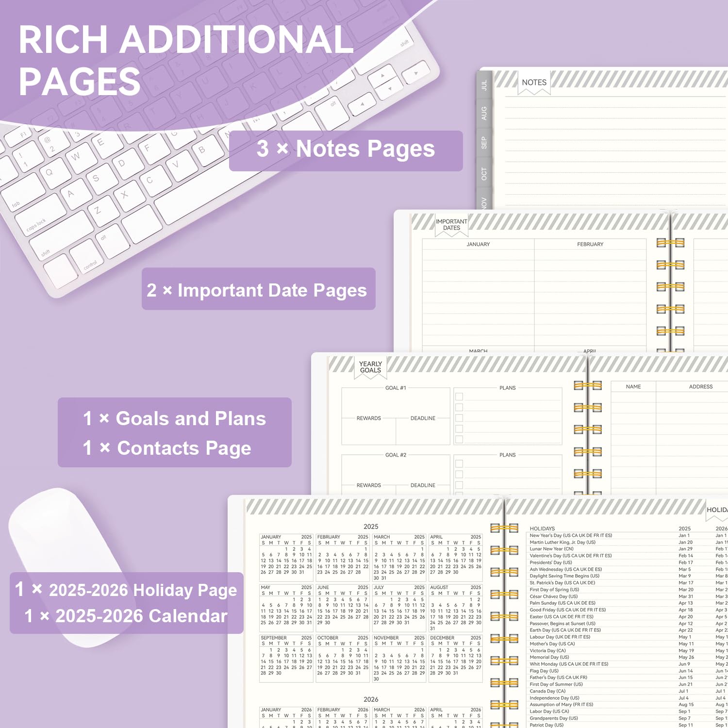 Snapklik.com : Planner 2025-2026, Academic Planners For Teacher ...