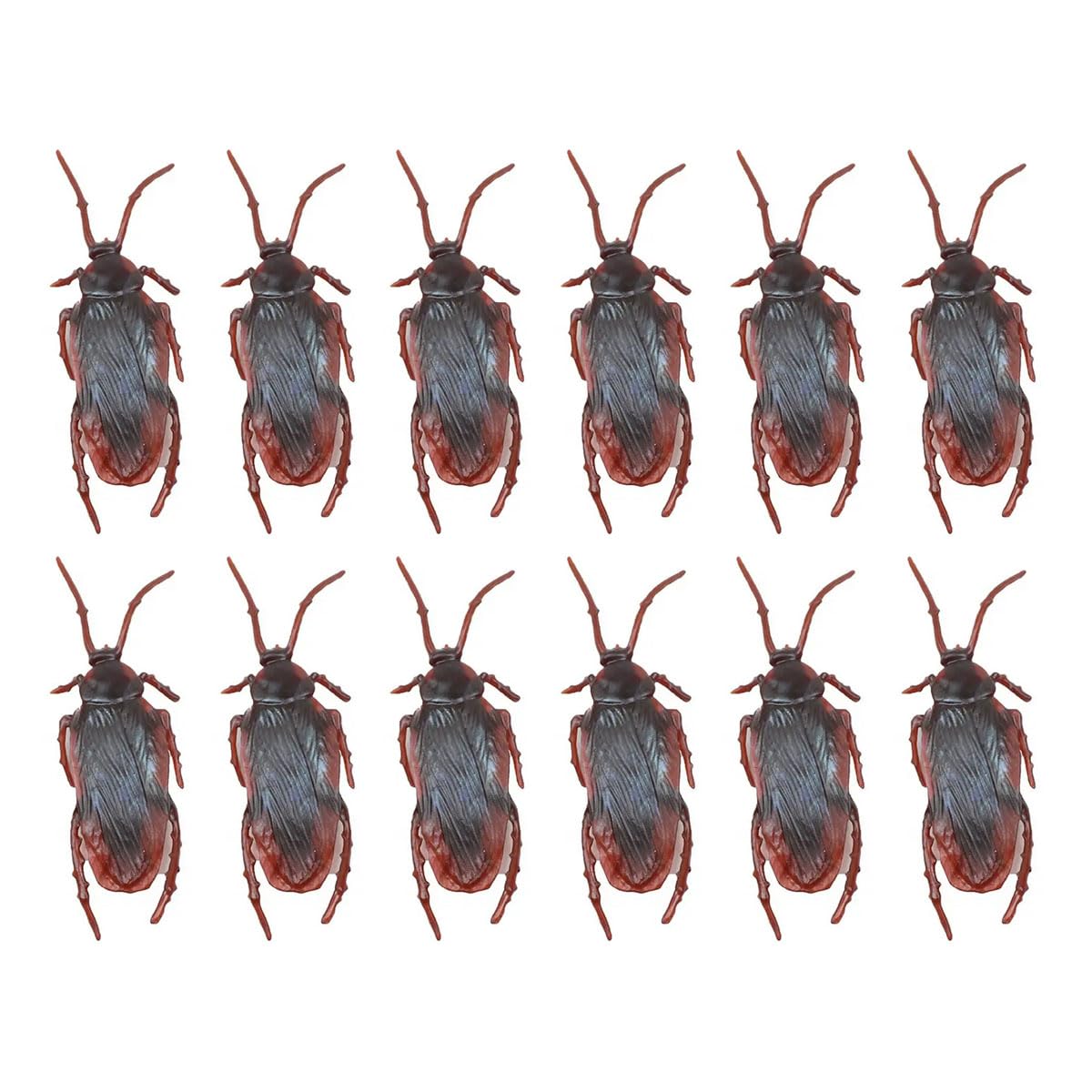 Buy Tootpado Realistic Rubber Cockroach Toys, Pack of 12, Prank Props ...