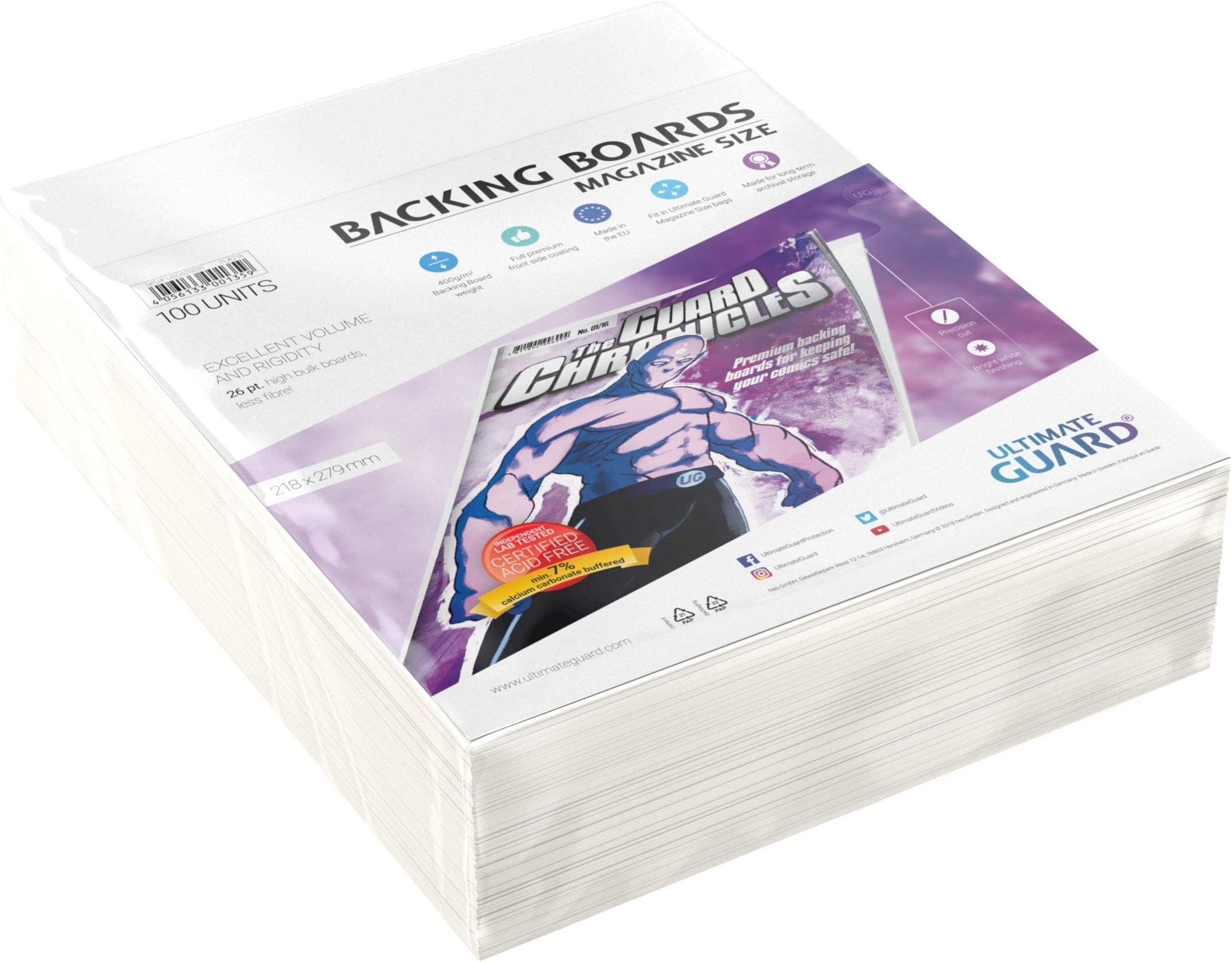 Ultimate Guard UGD020031 Comic Backing Boards Magazine Size (100 ...