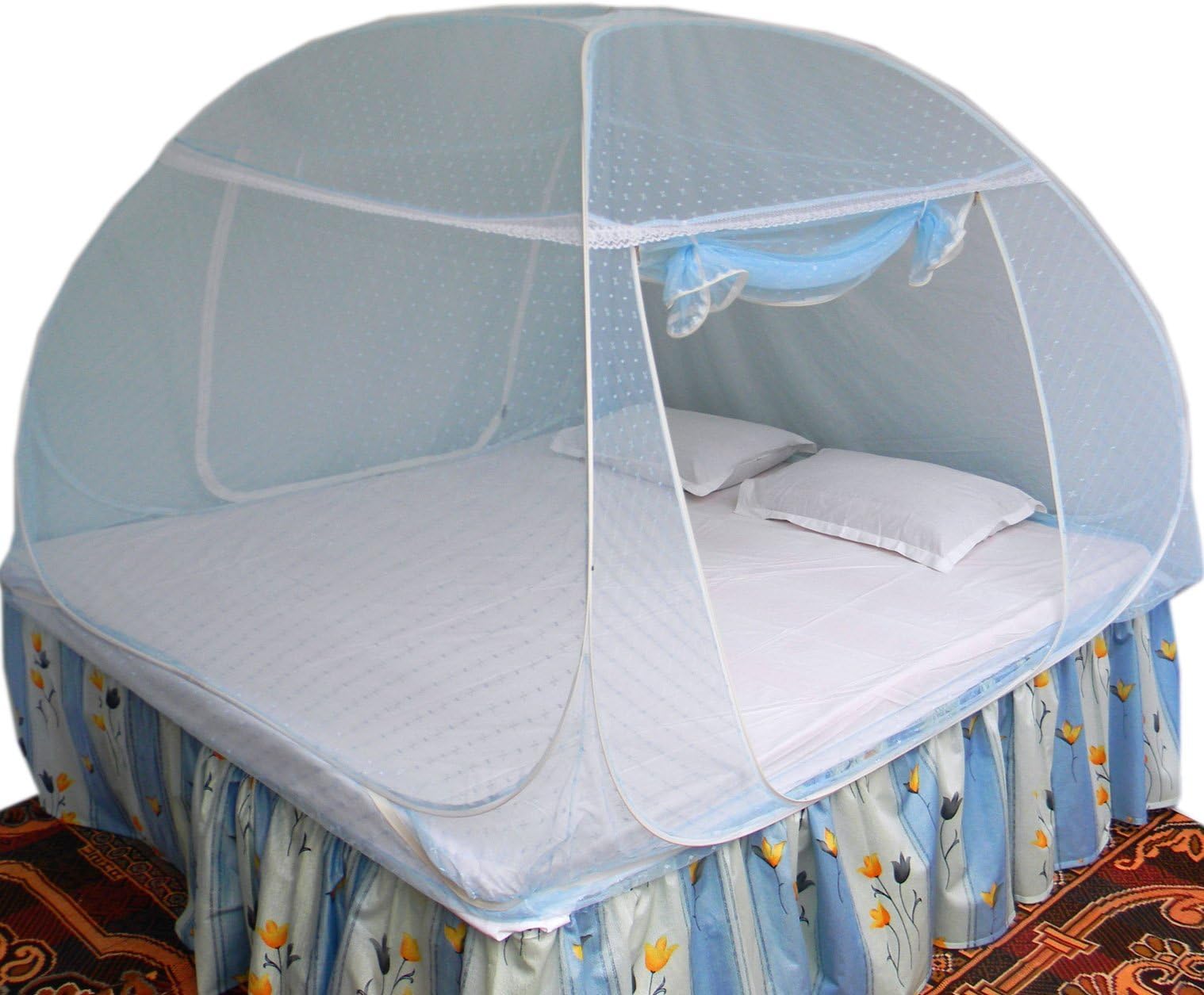 Storia Mosquito Net for Bed Double Net Machhardani, Set of 2 Pcs ...