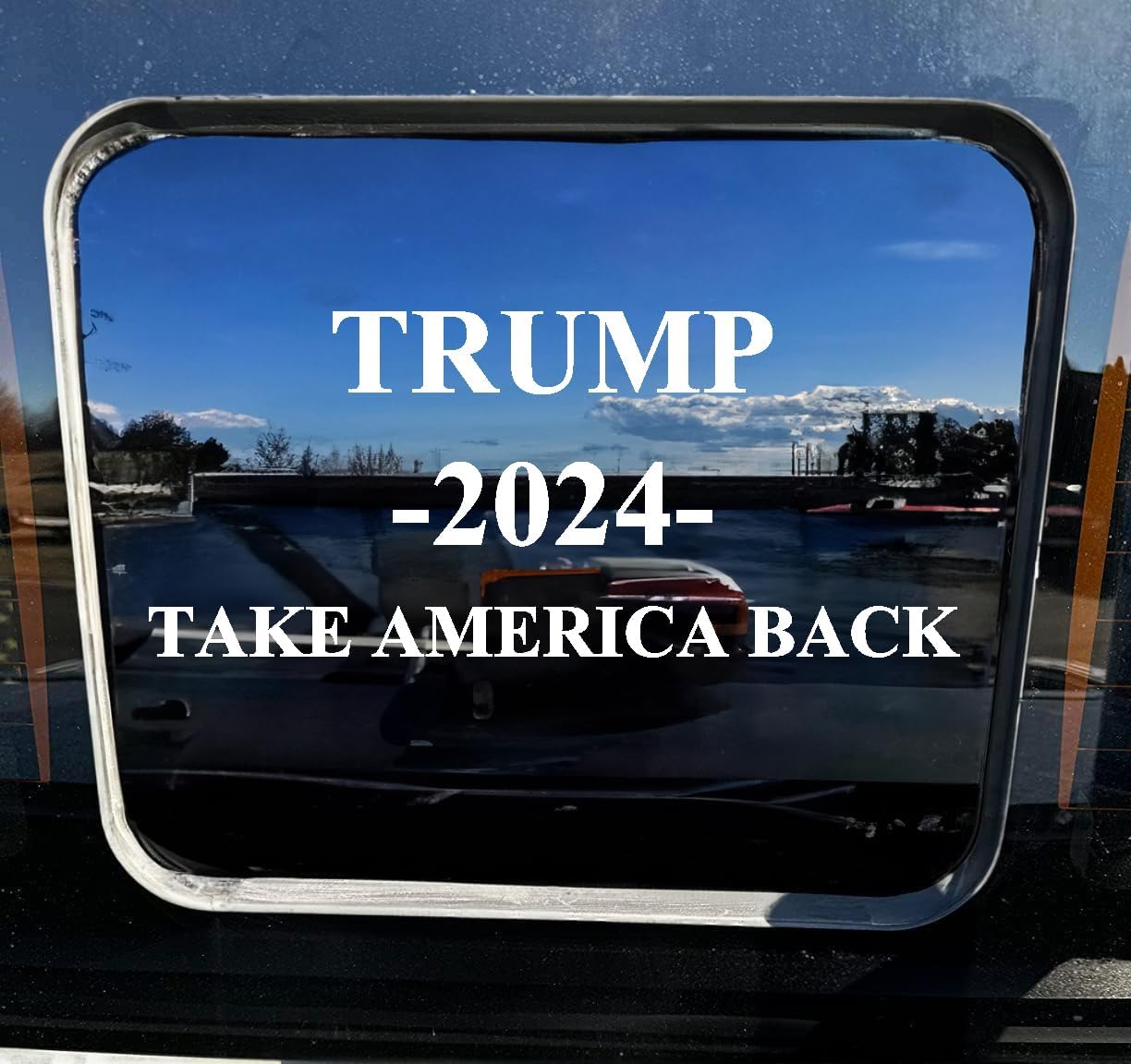 Amazon.com - xinghe Trump 2024 Take America Back Decal, Rear Middle ...