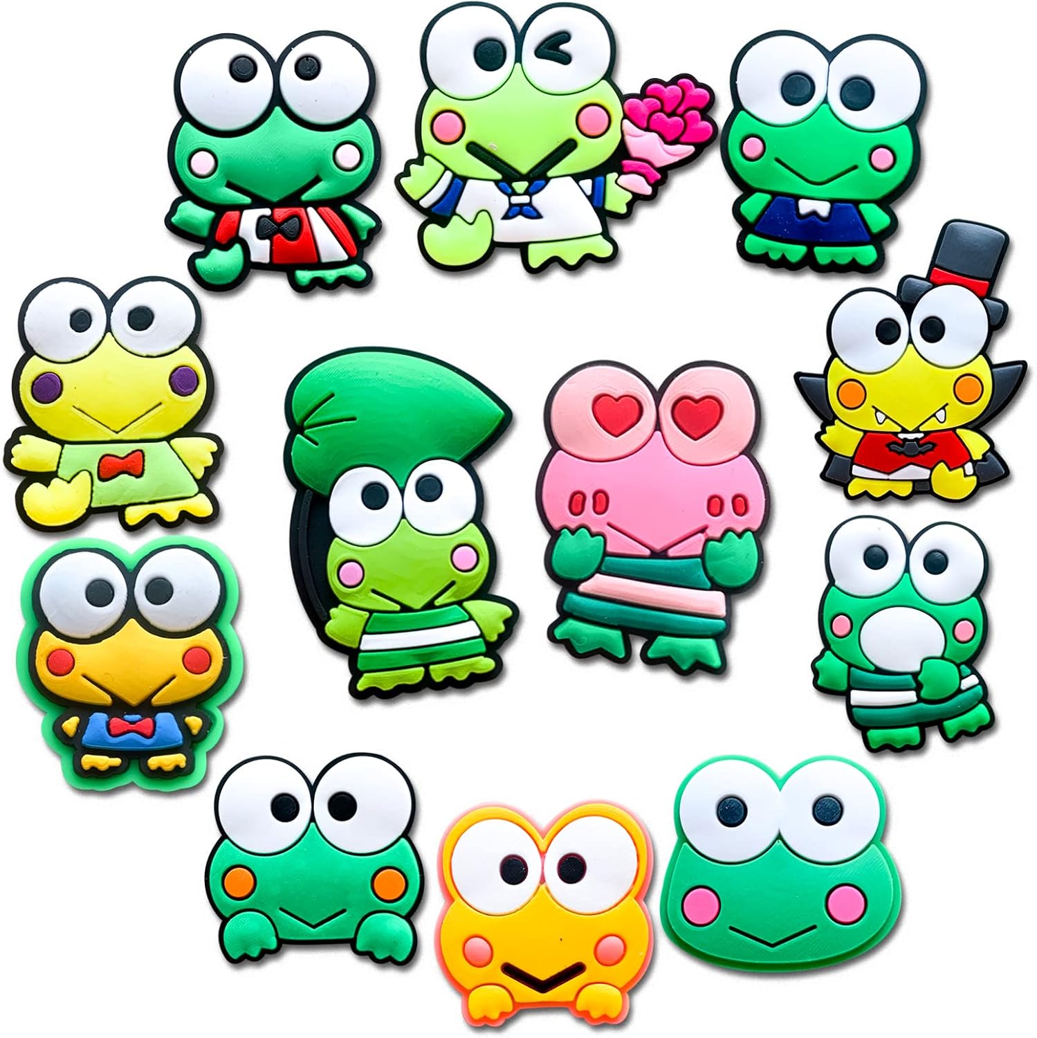 Amazon.com: Tashrasia 12Pcs Shoe Charms for Clogs Sandals Bracelet ...