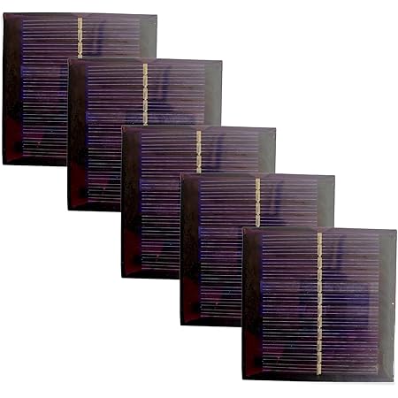 UNIVERSAL HUB® 5PCS Solar for DIY Square Shape Mini Solar Panel 6V-100 ...