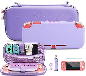 Amazon.com: HYPERCASE Purple Sakura Switch Lite Console Carrying Case ...