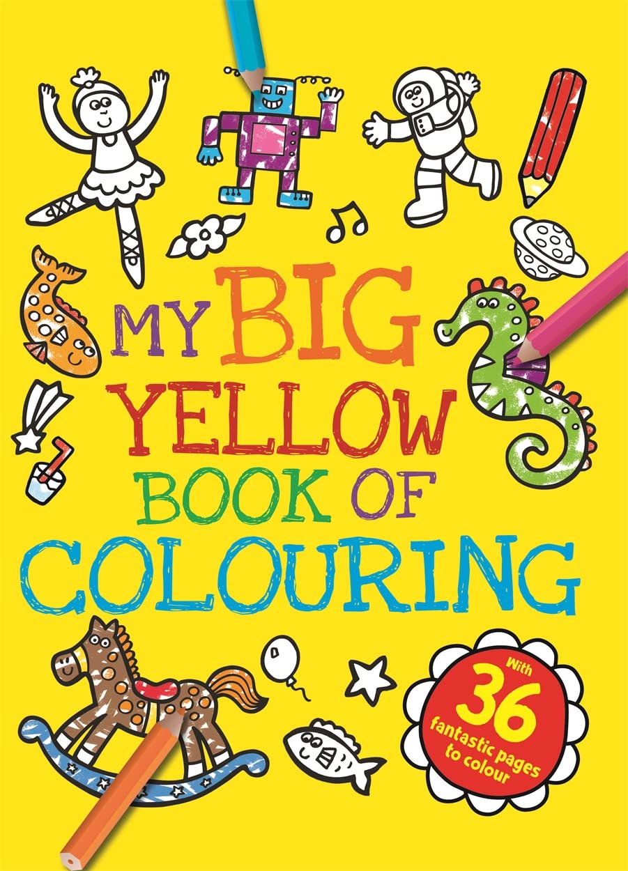 Amazon.com: My Big Yellow Book of Colouring: 9781800229785: Igloo Books ...