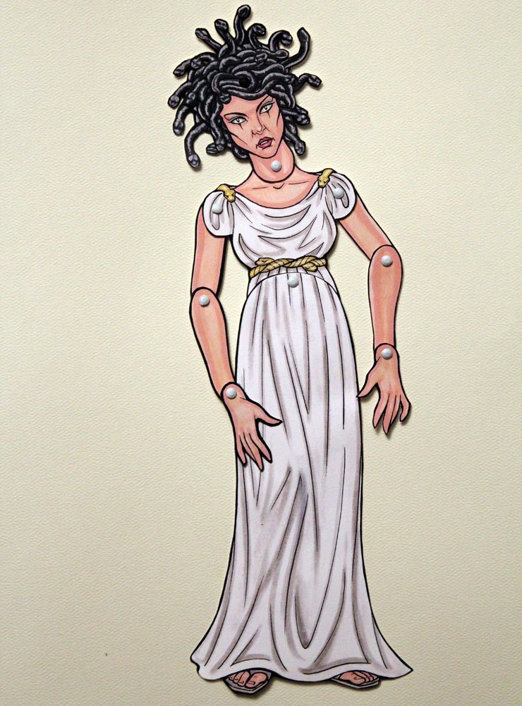Amazon.com: Gorgon Medusa Articulated Paper Doll : Handmade Products