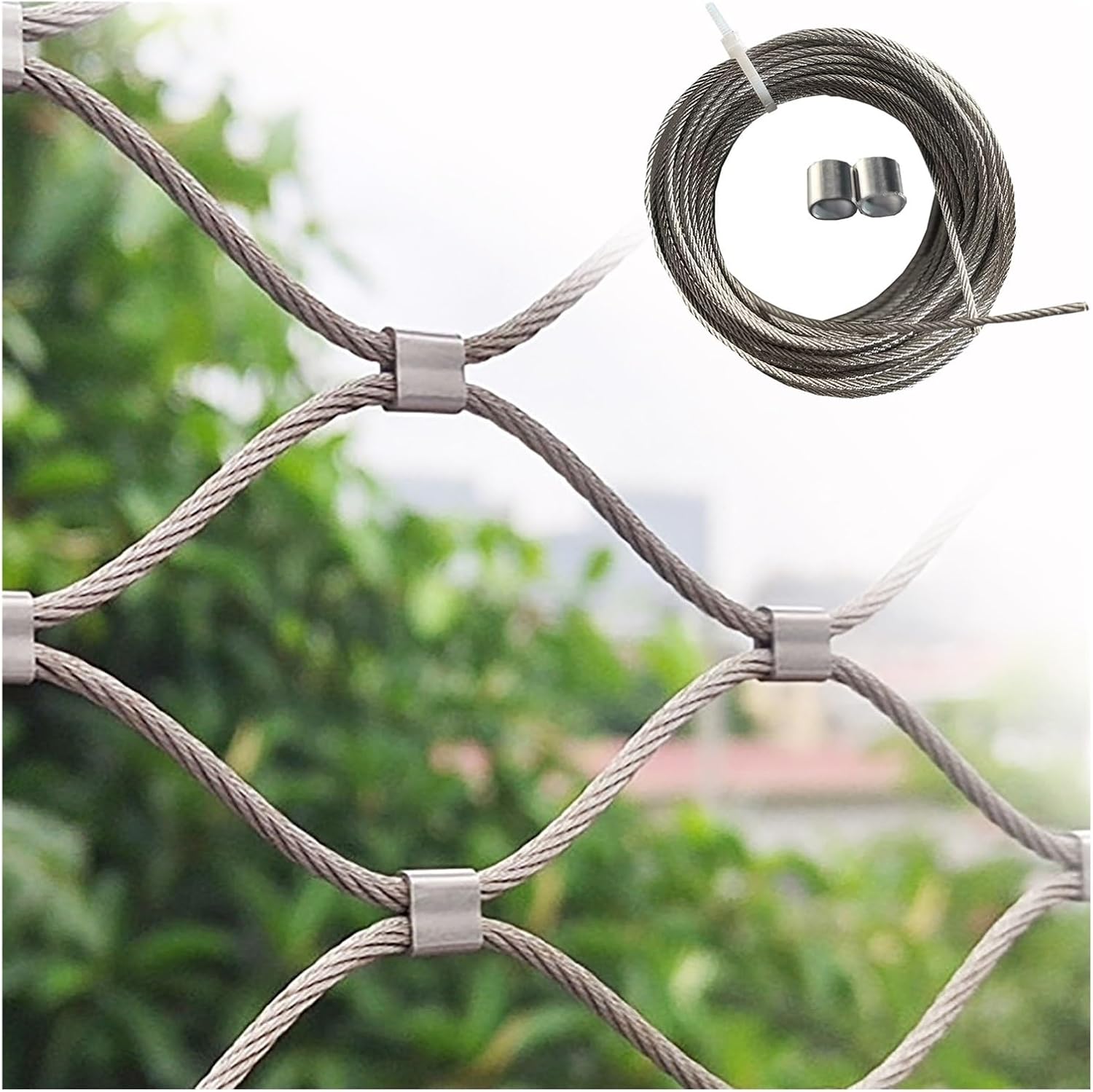 VXHCS 304 Malla de Cuerda de Acero Inoxidable, Rollo de Malla de ...