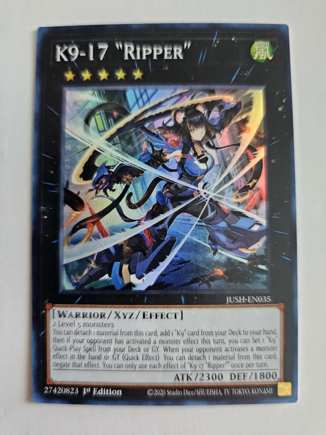Amazon.com: K9-17 Ripper - JUSH-EN035 - Super Rare - 1st Edition : Toys & Games