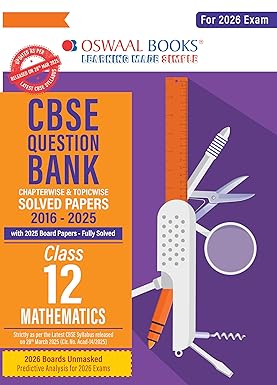 Oswaal CBSE Question Bank Mathematics For Class 12 | Based On Latest ...