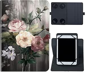 Amazon.com: Universal Tablet Case 8 inch 9 inch PU Leather Stand Folio ...